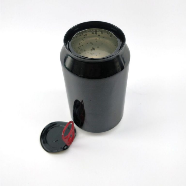 330mL 360 Full Aperture Aluminium Disposable Beverage / Beer Cans Black ...